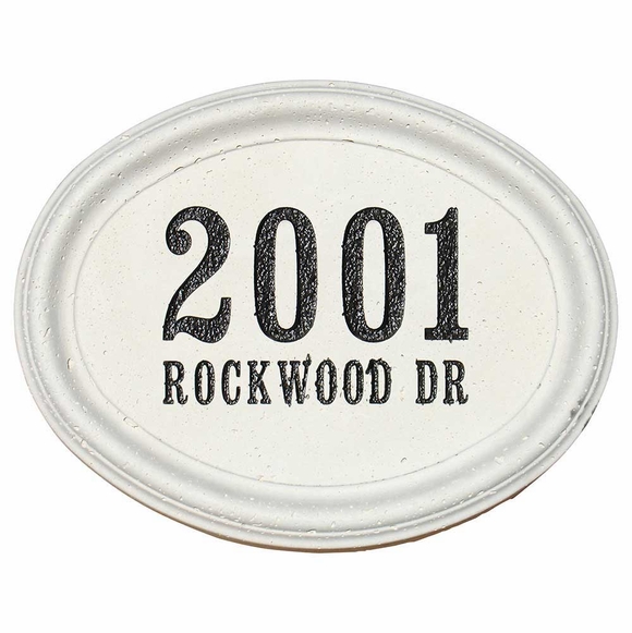 Concrete Address Plaque Block For Inset Installation Into a Brick ...