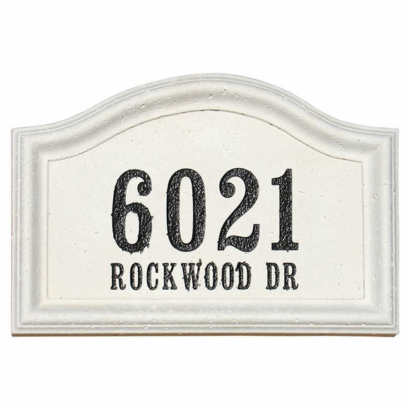 Concrete Address Sign Block For Inset Installation Into a Brick, Stone ...