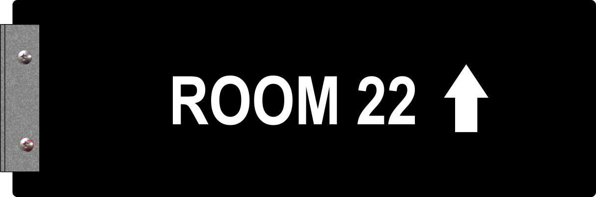 Horizontal Corridor Plaque or Hallway Information Sign - Double Sided ...