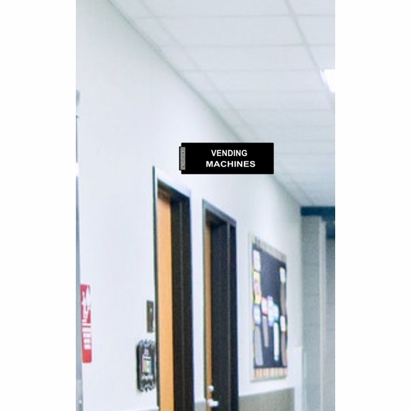 Horizontal Corridor Plaque or Hallway Information Sign - Double Sided ...