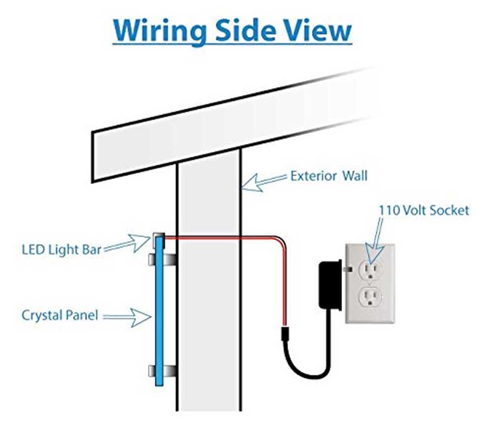 Crystal Illuminated House Marker