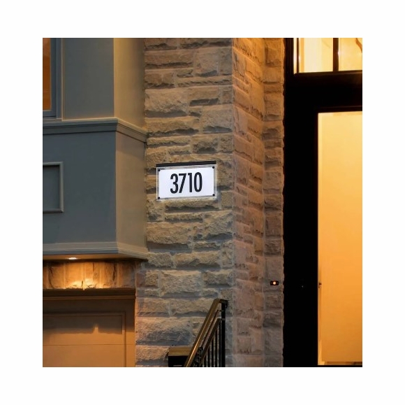 Crystal Illuminated House Marker - Lighted Address Sign