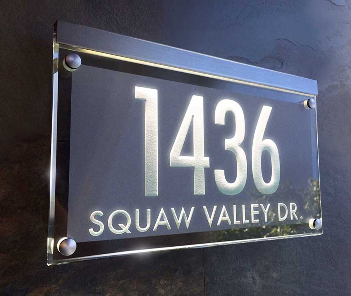 Lighted Street Numbers