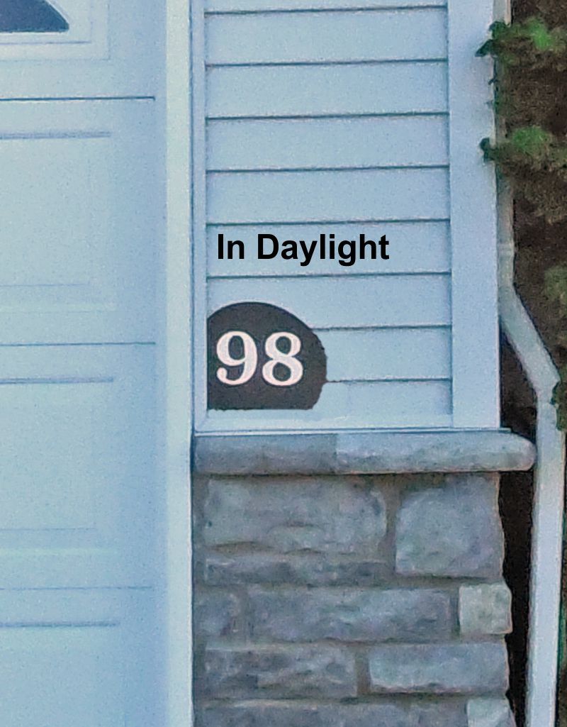 Reflective Address Sign