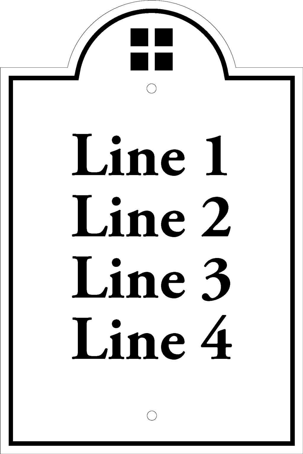 Custom Sign - Up to 4 Lines For Multi Unit Address Numbers, Room ...