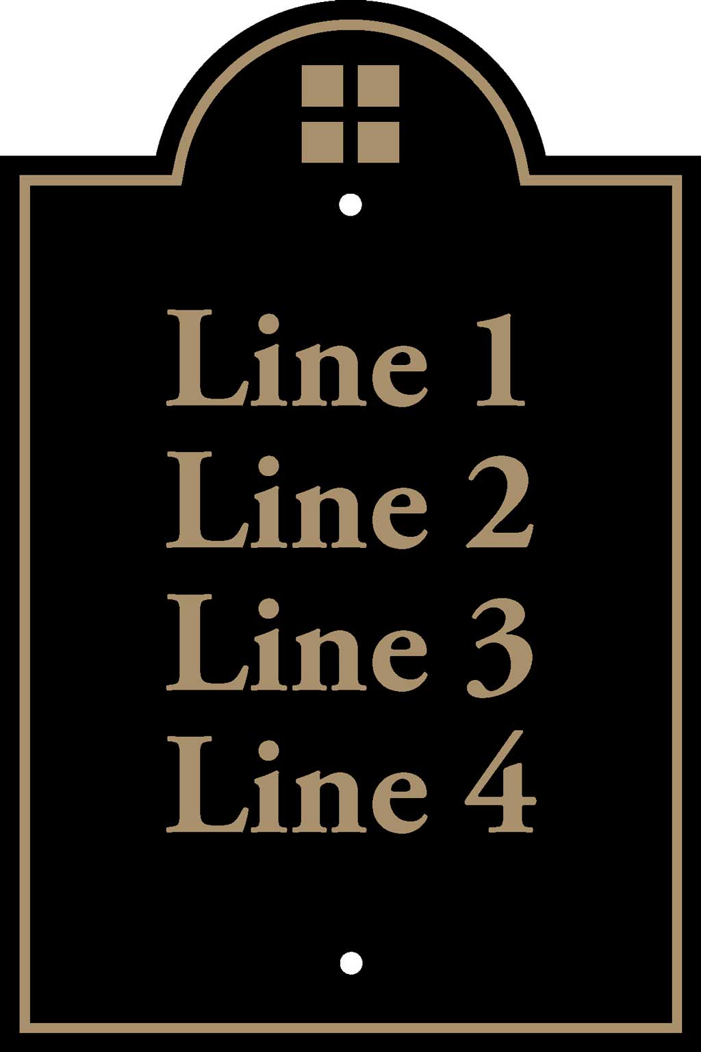 Custom Sign - Up to 4 Lines For Multi Unit Address Numbers, Room ...