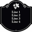 Custom Metal Sign - Up To 5 Lines For Multi Unit Address Numbers, Room ...
