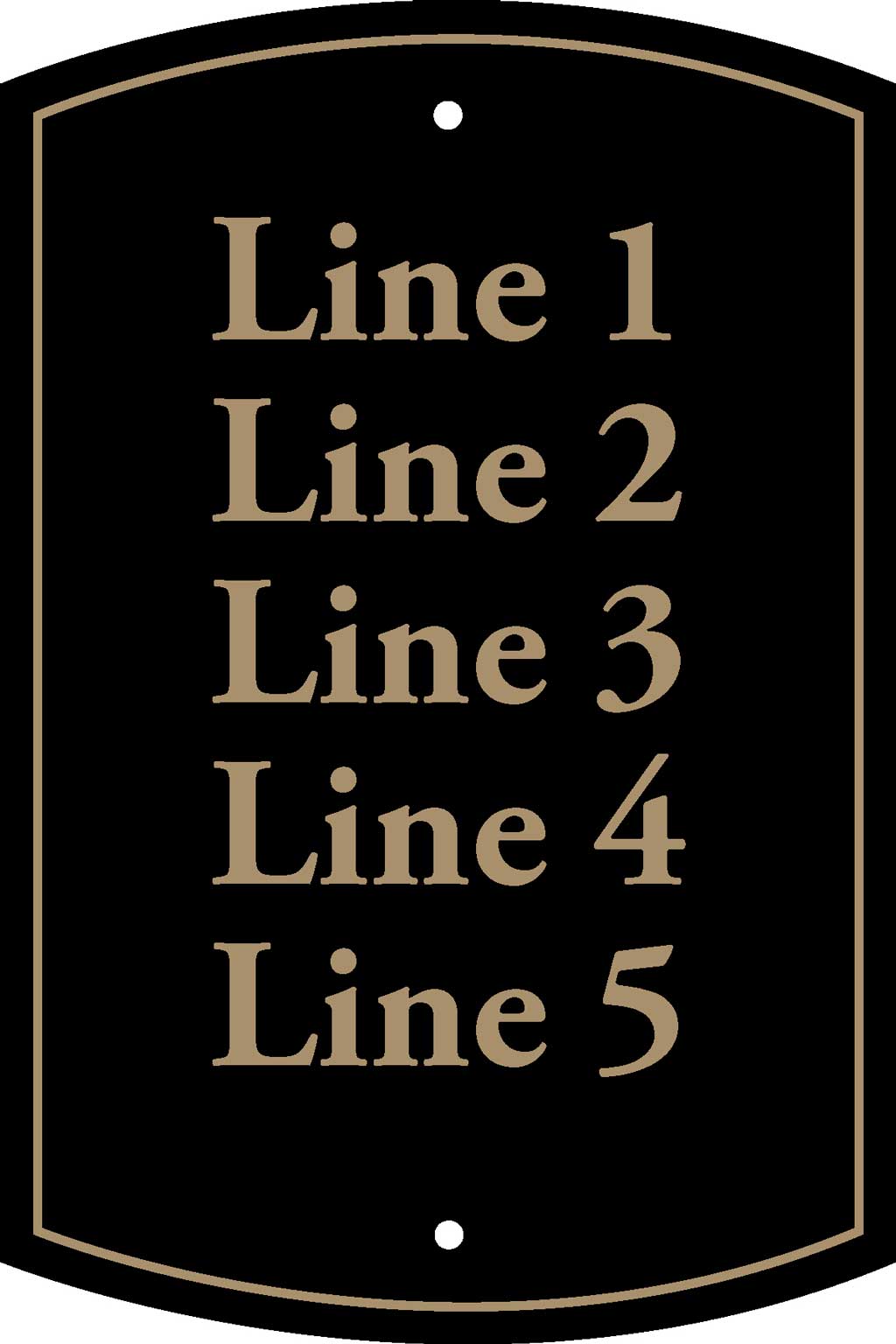 Custom Metal Sign - Up To 5 Lines For Multi Unit Address Numbers, Room ...