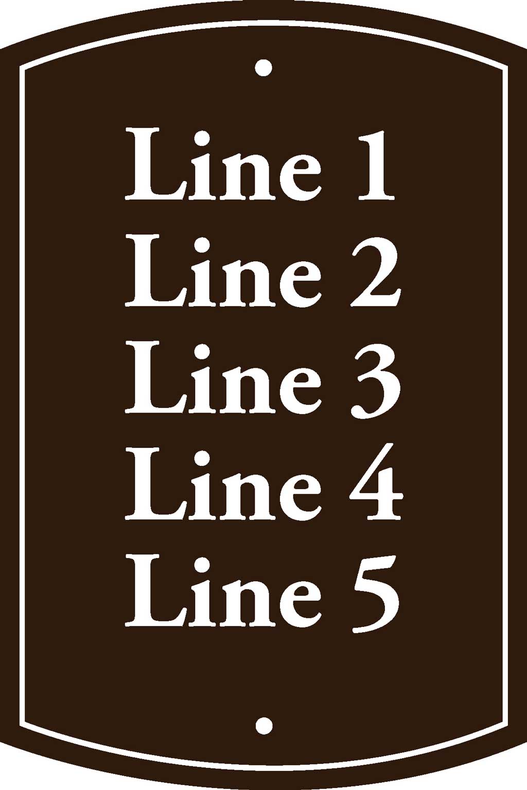 Custom Metal Sign - Up To 5 Lines For Multi Unit Address Numbers, Room ...
