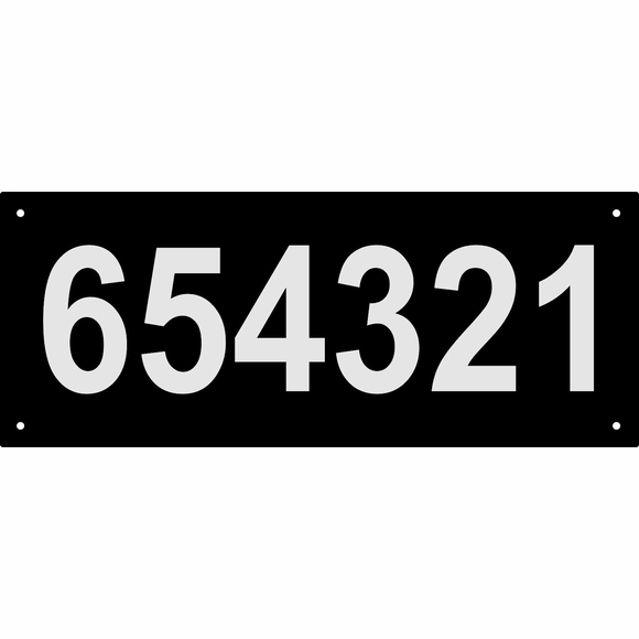 Reflective Address Plaque