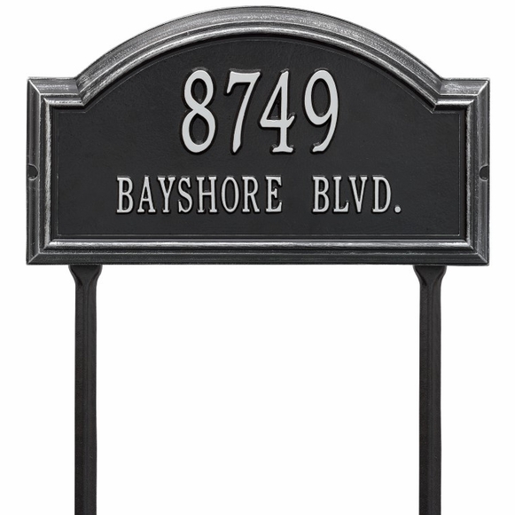 Custom Address Plaque With Lawn Stakes