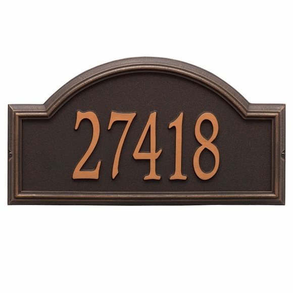 Custom Address Plate with Big Numbers