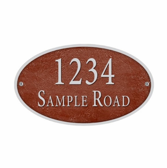 Custom Cast Metal Sign or Address Plaque - Choose Arch, Oval, or ...