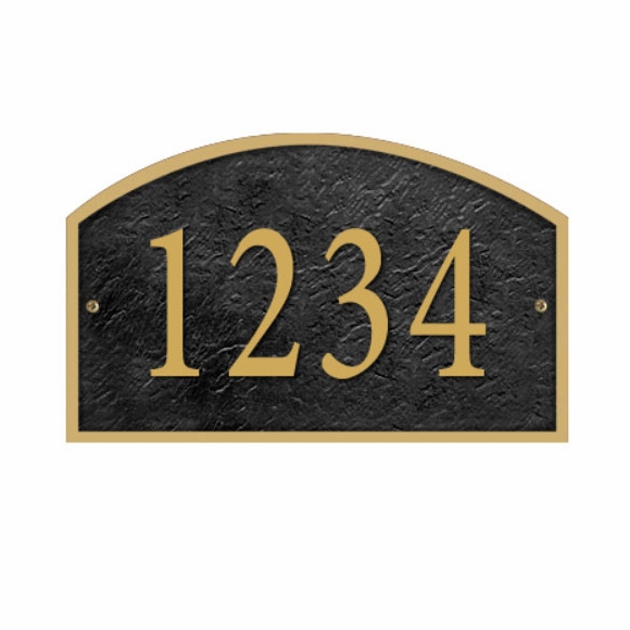 Custom Cast Metal Sign or Address Plaque - Choose Arch, Oval, or ...