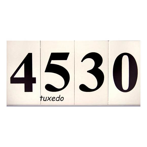 Custom Ceramic Tile House Numbers