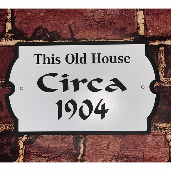 Custom Circa Sign - Historic House Plaque - House Nameplate