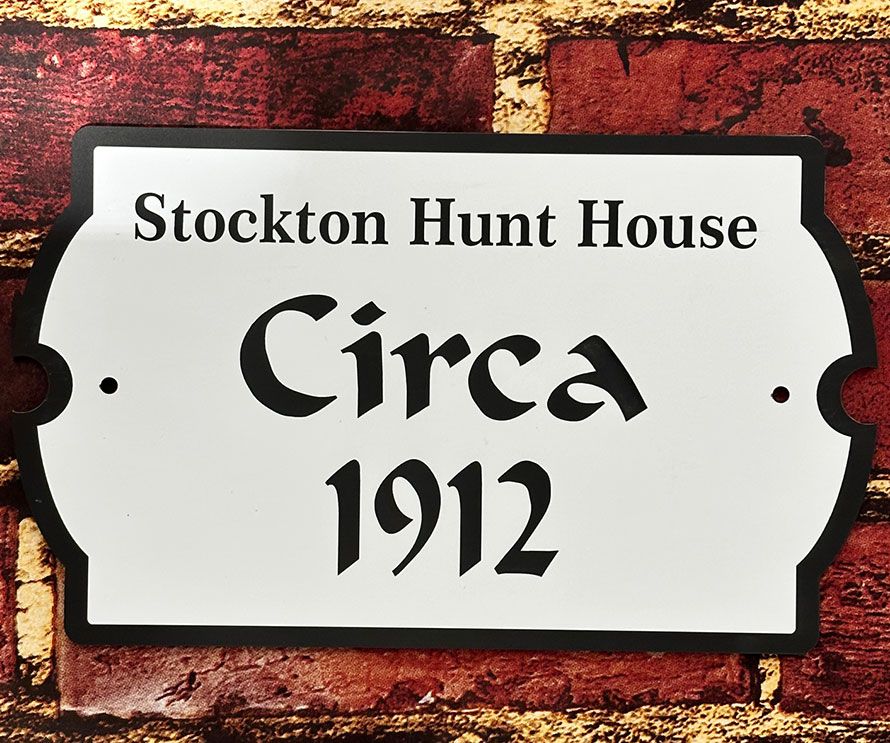 Custom Circa Sign - Historic House Plaque - House Nameplate