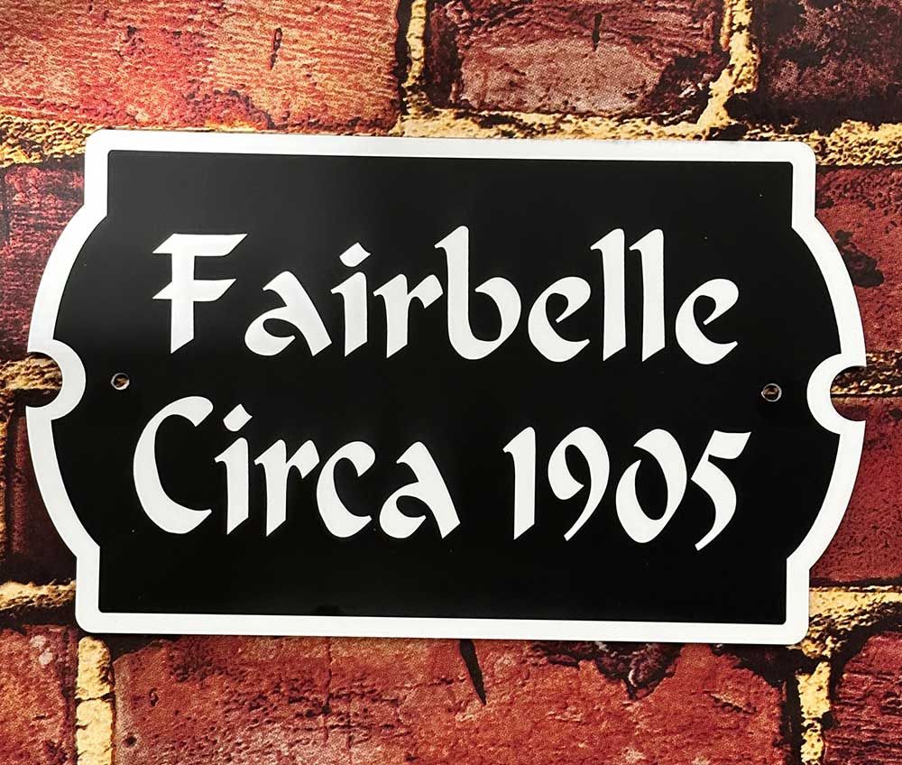 Custom Circa Sign - Historic House Plaque - House Nameplate