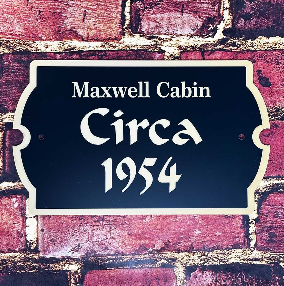 Custom Circa Sign - Historic House Plaque - House Nameplate