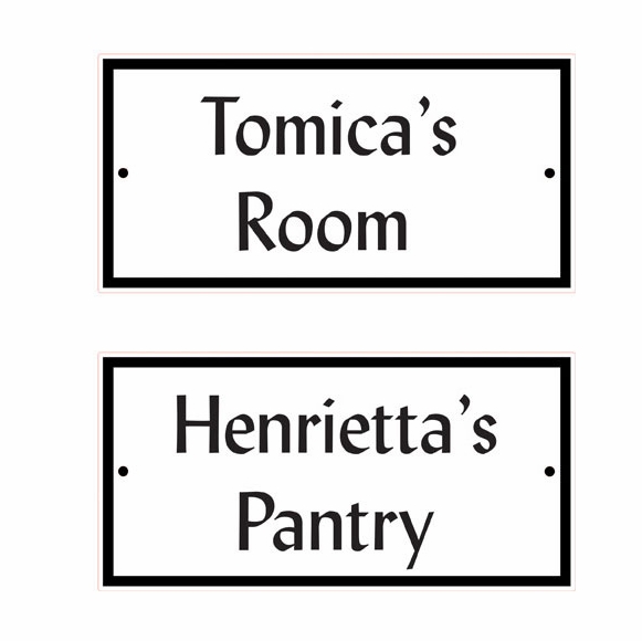 Custom Door Sign - Engraved Door Plaque or Room Name Sign