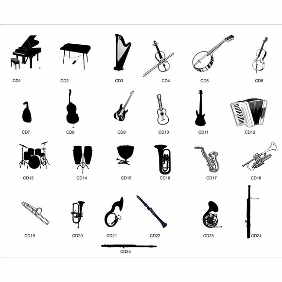 Custom Door Sign with Musical Instrument Theme