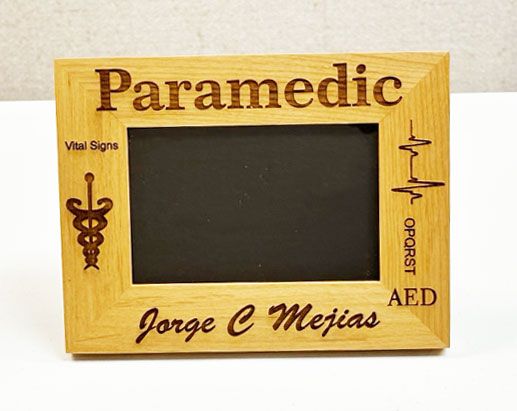 Custom Engraved Personalized EMS Picture Frame for EMT or Paramedic ...