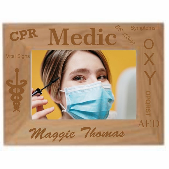 Custom Engraved Personalized EMS Picture Frame for EMT or Paramedic ...