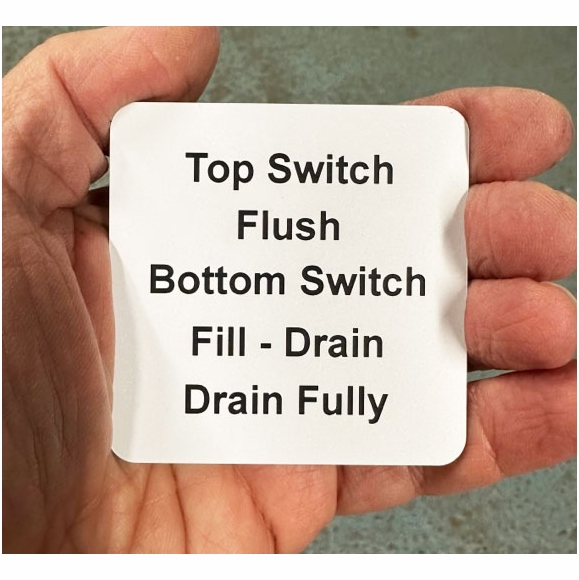 Custom Engraved Small Adhesive Sign