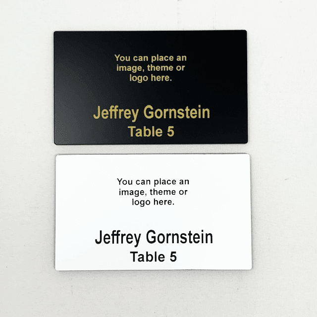 Table Name Cards Custom Engraved - Wedding, Bar and Bat Mitzvah ...