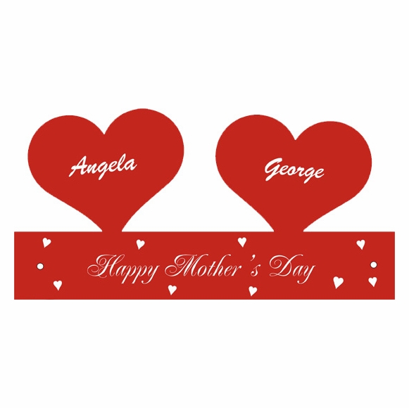 Custom Floating Hearts Wall Sign