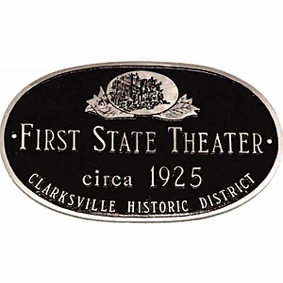 Custom Historical Plaque With Street Scene Image - Historic District or ...