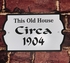 Custom Circa Sign - Historic House Plaque - House Nameplate