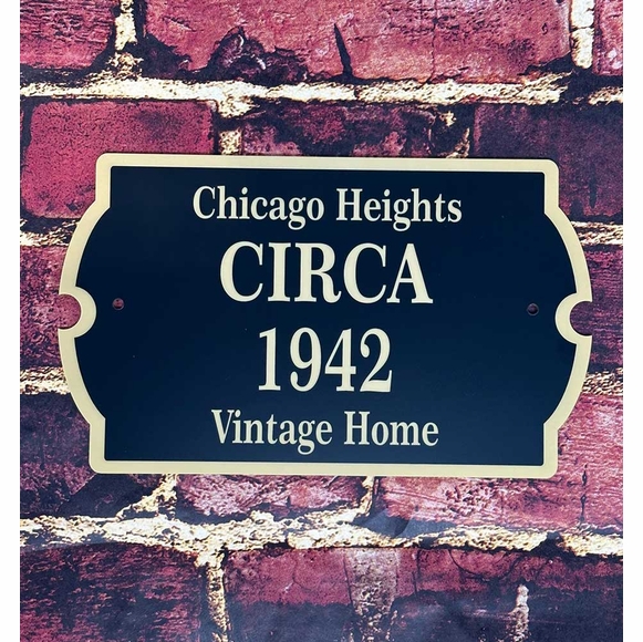Custom House Name Date Sign
