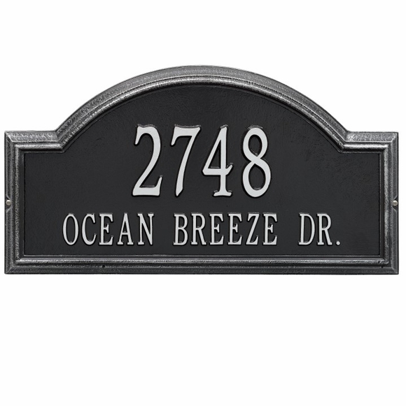 Custom Large Address Plaque With Two Lines