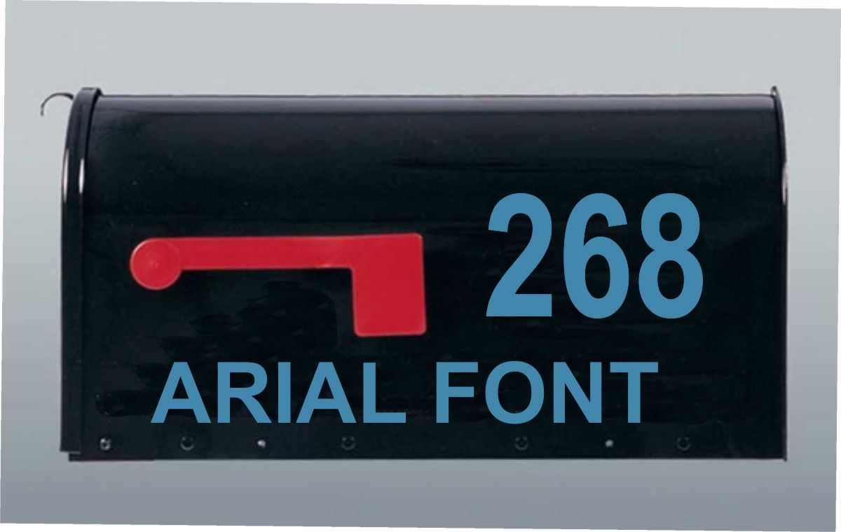 Mailbox Numbers and Lettering Kit