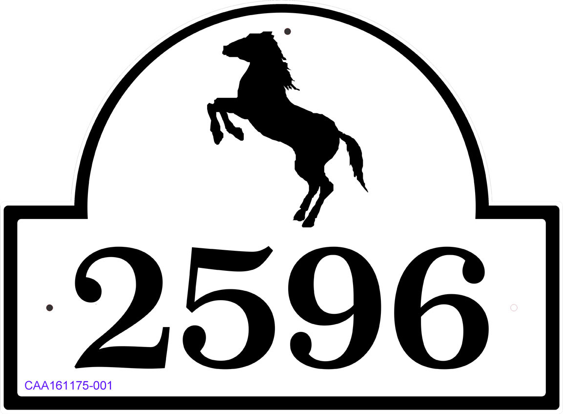 Custom Horse Address Plaque or Equestrian Business Name Sign