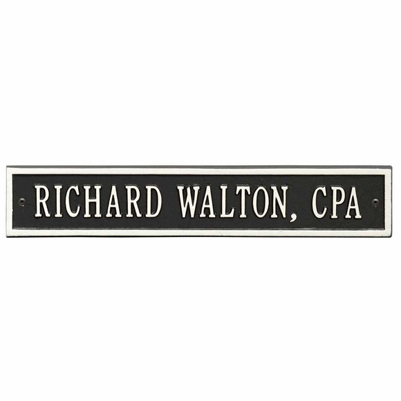 Custom Metal Name Sign To Go Underneath Address Plaque or Standalone ...