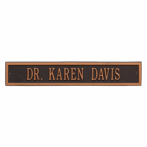 Custom Metal Name Sign To Go Underneath Address Plaque or Standalone ...