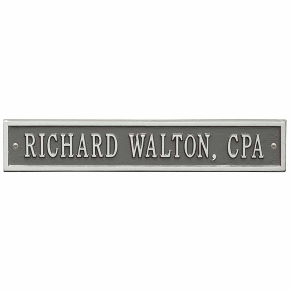 Custom Metal Name Sign To Go Underneath Address Plaque or Standalone ...