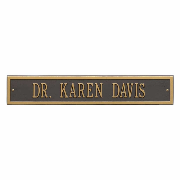 Custom Metal Name Sign To Go Underneath Address Plaque or Standalone ...