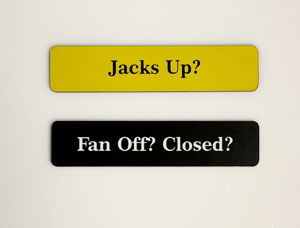 Custom Mini Stick On Sign