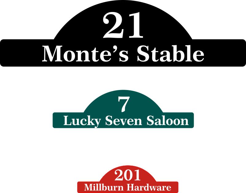 Custom Model Railroad Scenery Sign for HO, T, and N Scale Train Sets