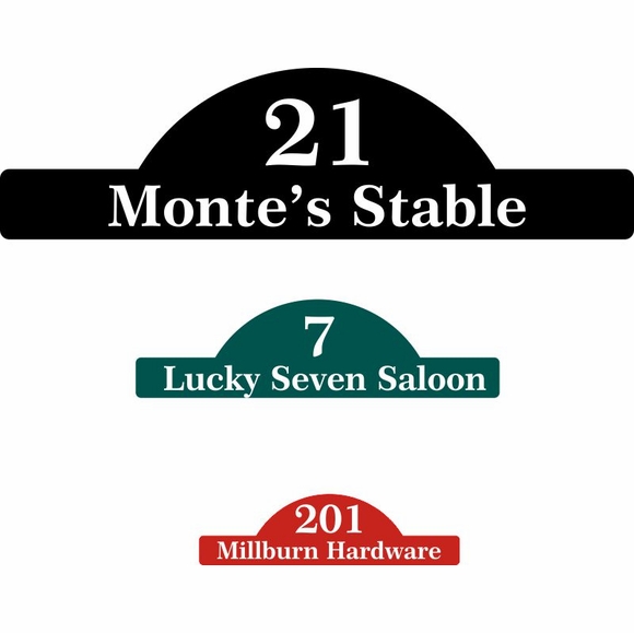 Custom Model Railroad Scenery Sign for HO, T, and N Scale Train Sets