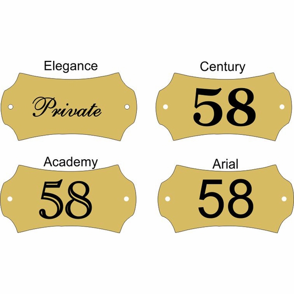 Custom Office Door Number Sign, Apartment, Room or Suite Plaque