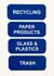 Custom Recycling and Trash Container Labels