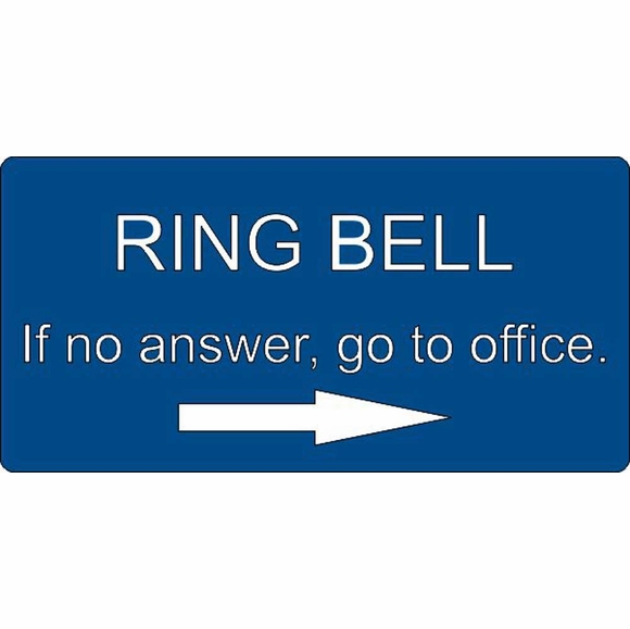 Custom Ring Bell Office Sign