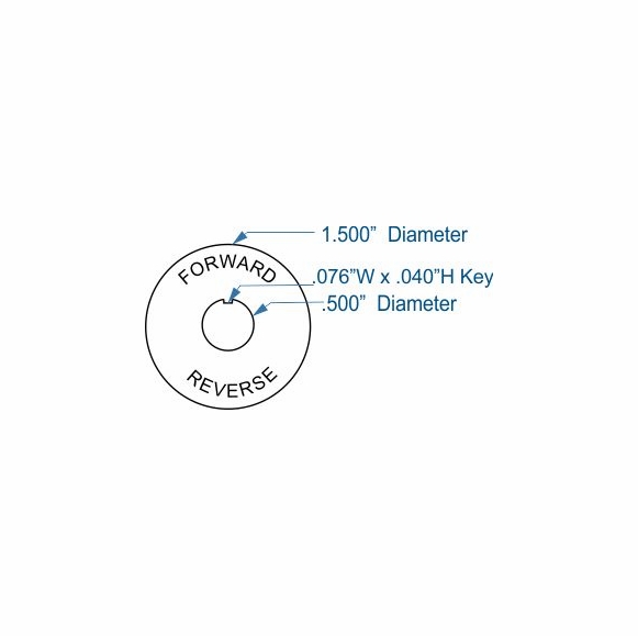 Custom Round Legend Plate for Toggle Switch or Indicator Lamp.