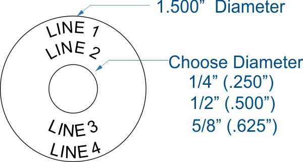 Custom Toggle Switch Name Plate Label