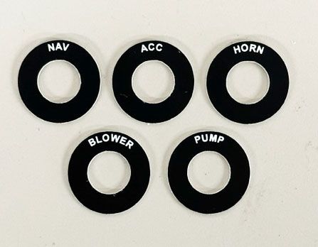 Custom Toggle Switch Label Plate - Small