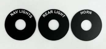 Custom Toggle Switch Name Plate Label